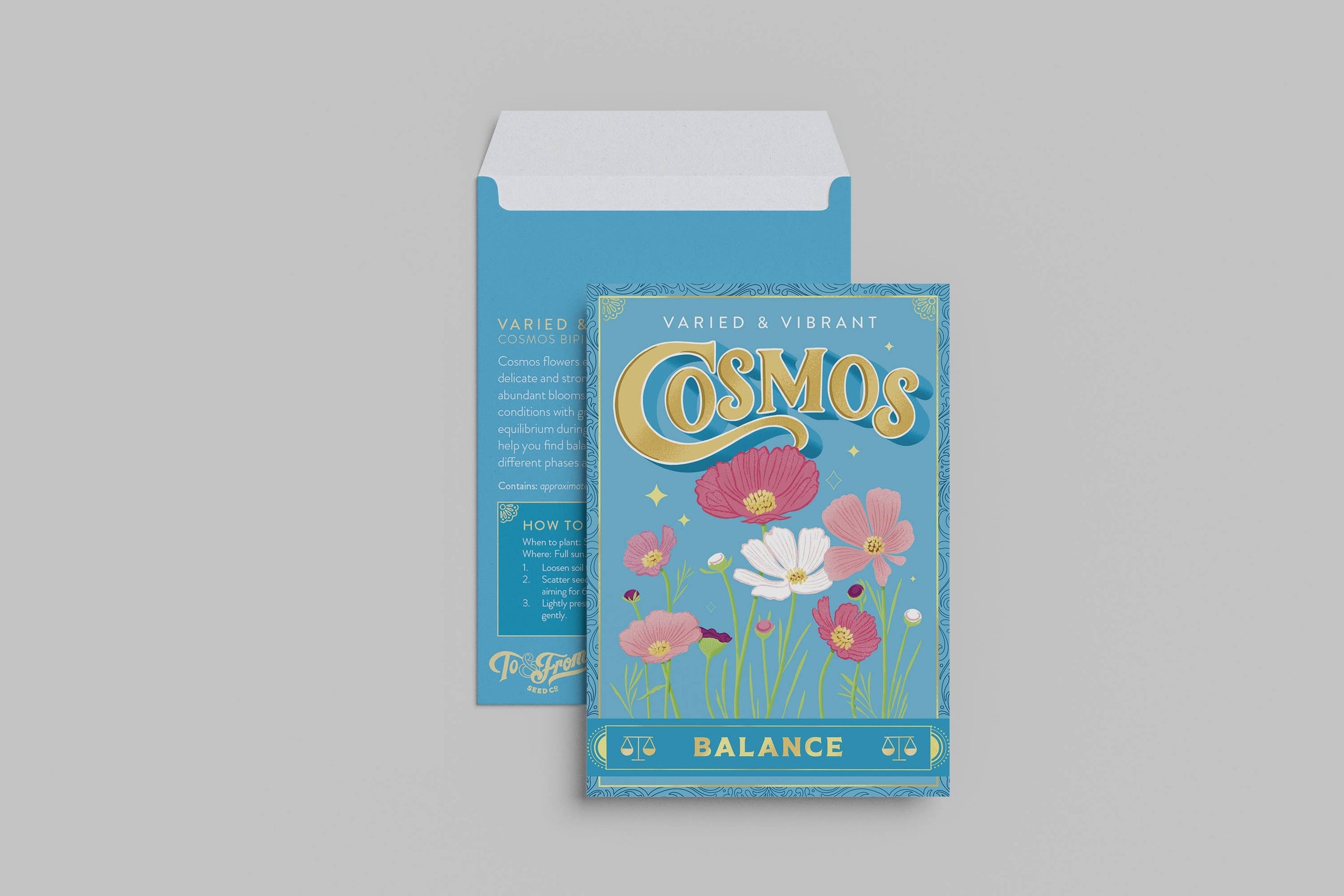 Seed Packet - Cosmos (Balance) | Besties Floral Cafe